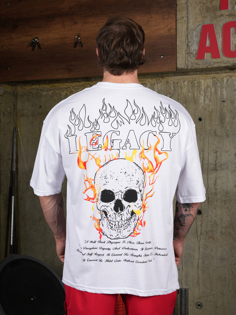 Hellfire Skull Oversize T-shirt - ÖN SİPARİŞ